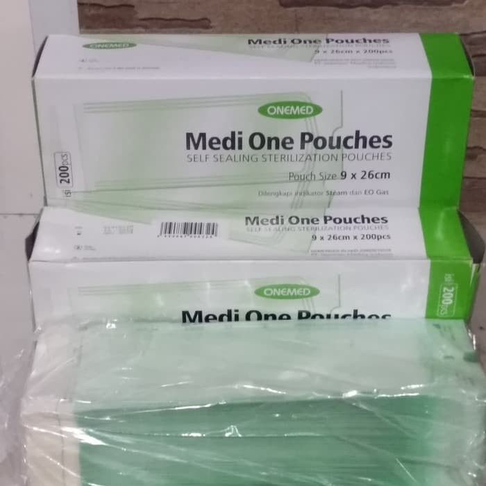 Jual Medi One Pouches Sterilization Pouches 90 x 260 Steril Pouch ...