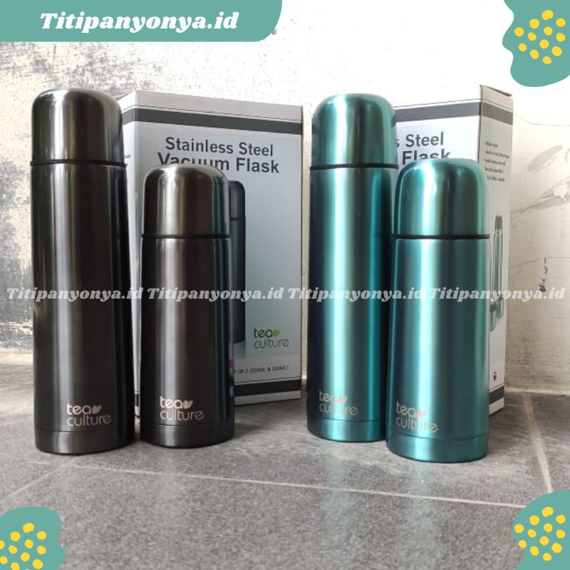 Jual Informa Set 2 Pcs Termos Botol Minum Vacuum Flask Tea Culture ...