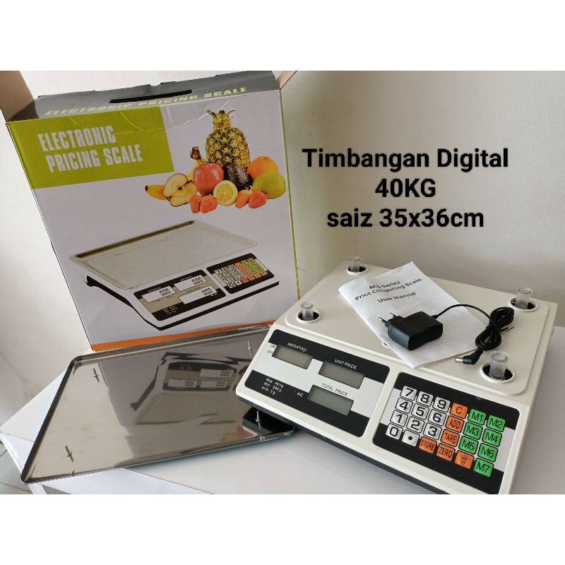 Jual Timbangan digital 40kg / Timbangan laundry,daging, telur ...