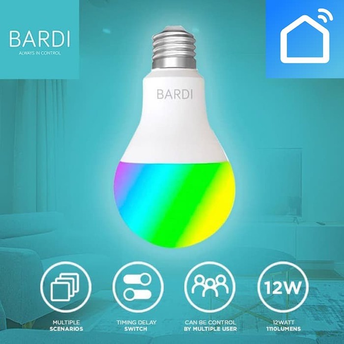 Jual PROMO - BARDI BOHLAM LAMPU SMART HOME LED LIGHT BULB WIFI RGB WW ...