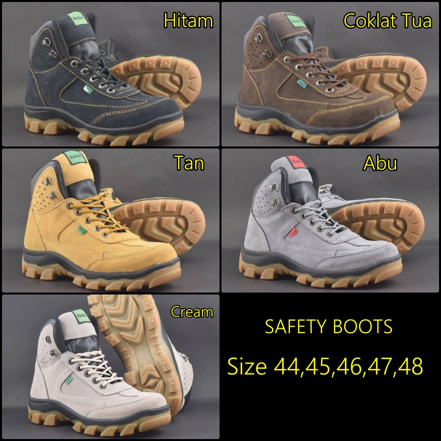Jual SEPATU BOOTS SAFETY UKURAN BESAR BIG SIZE 44 45 46 47 48 TRACKING ...