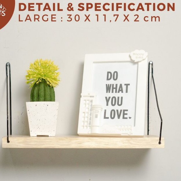 Jual rak gantung | rak ambalan | rak kayu | floating | rak melayang ...