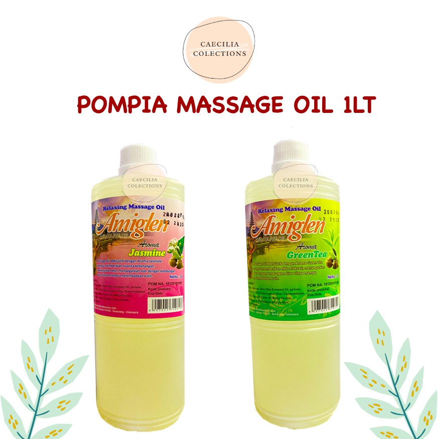 Jual CC - POMPIA MASSAGE OIL 1 LITER / MINYAK PIJAT / MINYAK URUT | Shopee Indonesia