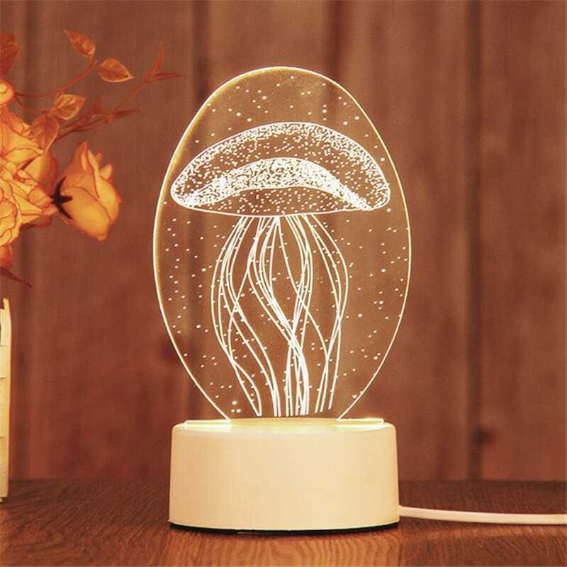 Jual Lampu 3D LED Transparan Design | Shopee Indonesia
