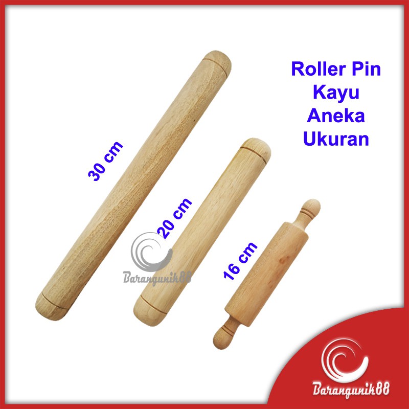 Jual Rolling Pin Kayu Gilingan Adonan Mini Roller Pin Dough Roller Wood ...