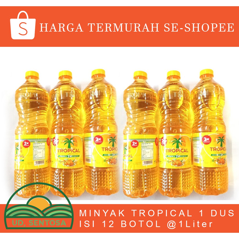 Jual Minyak Goreng TROPICAL 1 DUS ISI 12 @ 1L pouch | Shopee Indonesia