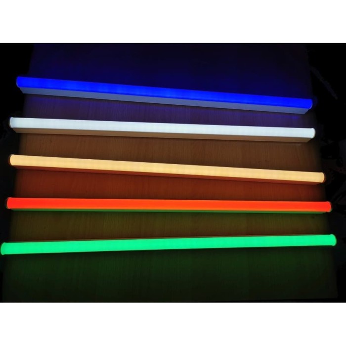 Jual Bergaransi Lampu Tl Neon T5 Led 12W 90Cm Tube Warna Warni Hot Sale | Shopee Indonesia