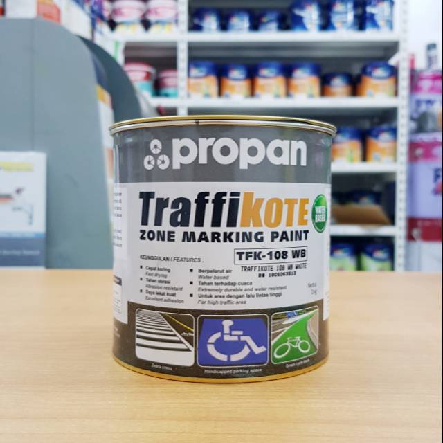 Jual CAT MARKA JALAN TRAFFIKOTE PROPAN 108 WATER-BASED (1 KG) | Shopee ...
