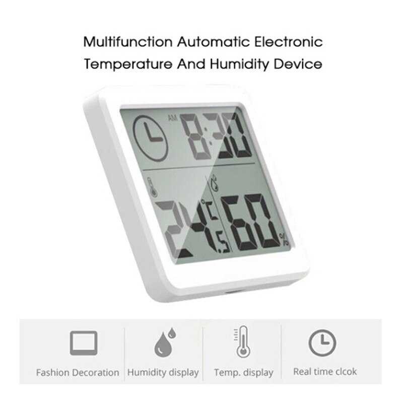 Jual Jam Digital Meja Dinding Thermometer Hygrometer Alat Ukur Suhu ...