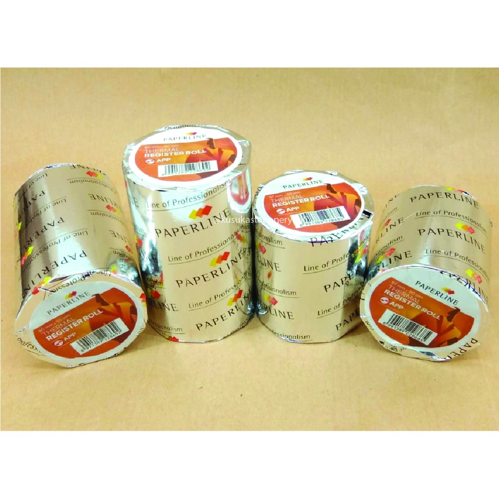 Jual THERMAL TELLER STRUK PAPERLINE 10 ROL | Shopee Indonesia