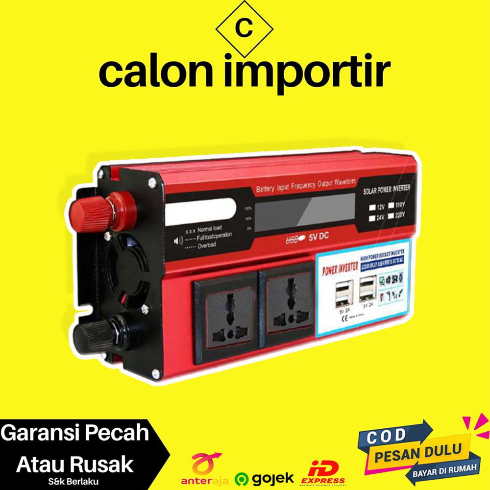 Jual Power Inverter Mobil PSW Pure SIne Wave Car DC 12V to AC 220V ...