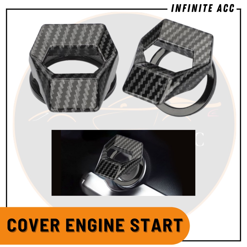 Jual Cover engine start stop button mobil model LAMBORGHINI - HITAM ...