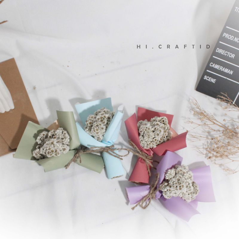 Jual buket bunga dried flower | buket bunga mini | buket wisuda | buket ...