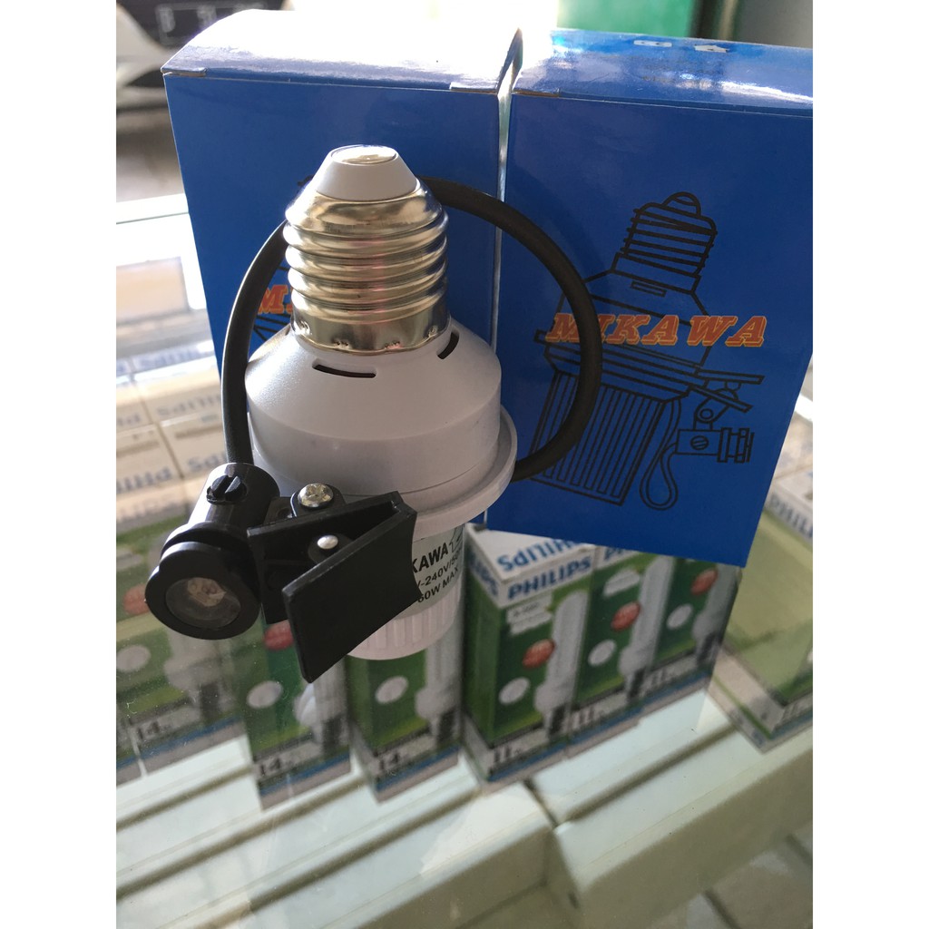 Jual Fitting Sensor Mikawa E27 / Fitting Lampu Otomatis | Shopee Indonesia