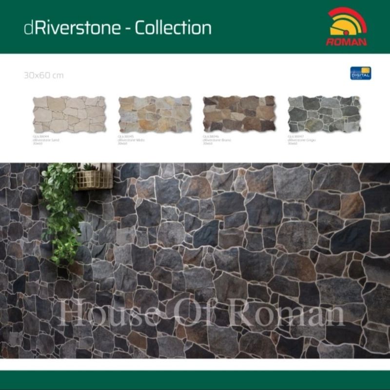 Jual Roman Keramik Interlock dRiverstone Series (Natural Stone Mood ...