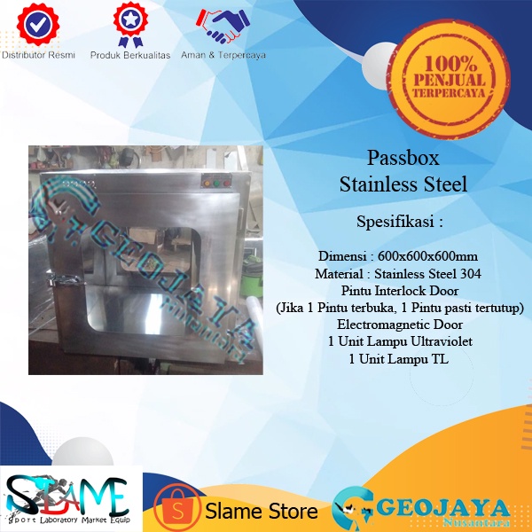 Jual [Eksklusif] Passbox Stainless Steel Pass Box Dimensi 60x50x40 ...