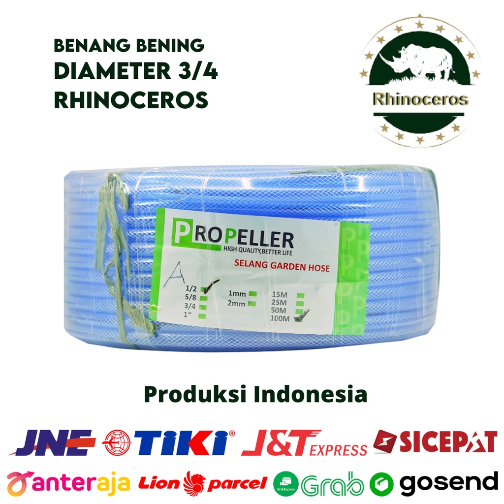 Jual Selang Air 3/4 Benang Bening 100Meter Slang Air Cuci Motor Slang ...