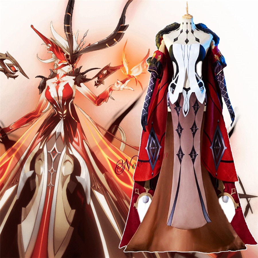 Jual PreOrder Genshin Impact La Signora Cosplay Costume Game Suit ...