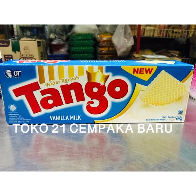 Jual Tango Wafer Rasa SUSU VANILA 163 gram | Wafers Vanilla Milk Tango ...