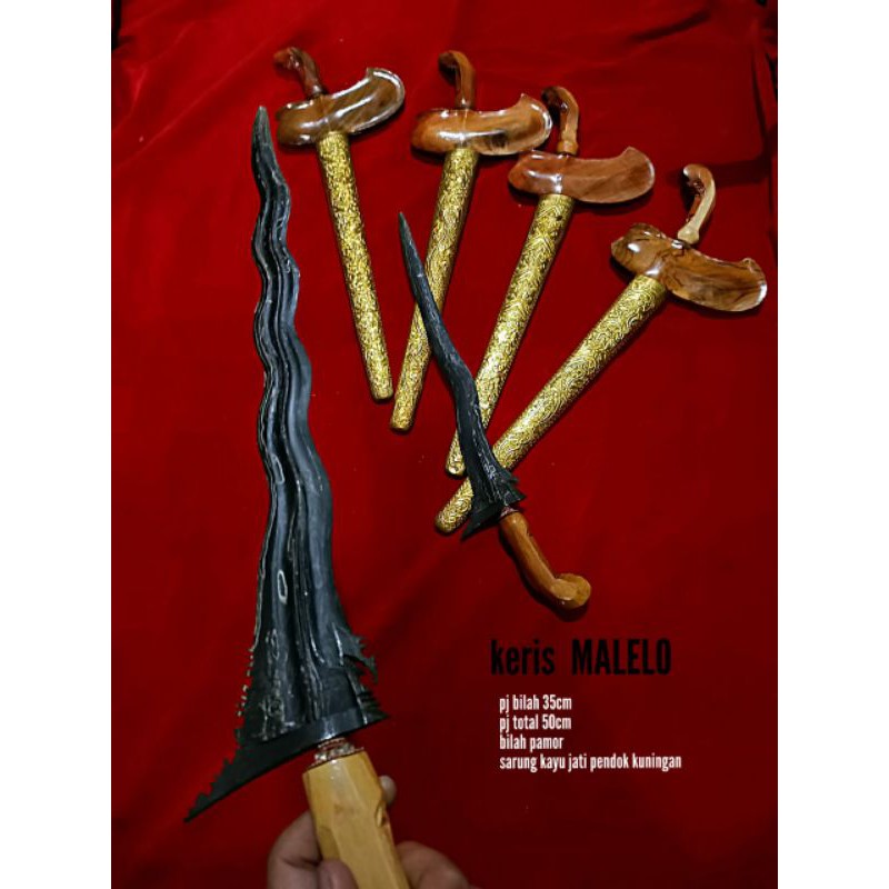 Jual KERIS MALELO SEPUH PAMOR,KINATAH ,KOLEKSI SULTAN | Shopee Indonesia