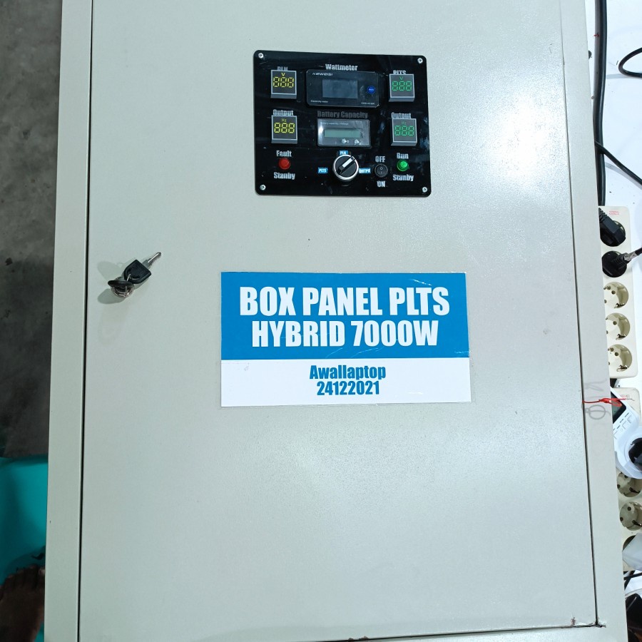 Jual box panel PLTS panel surya solar panel hybird 7000w epever 100A ...