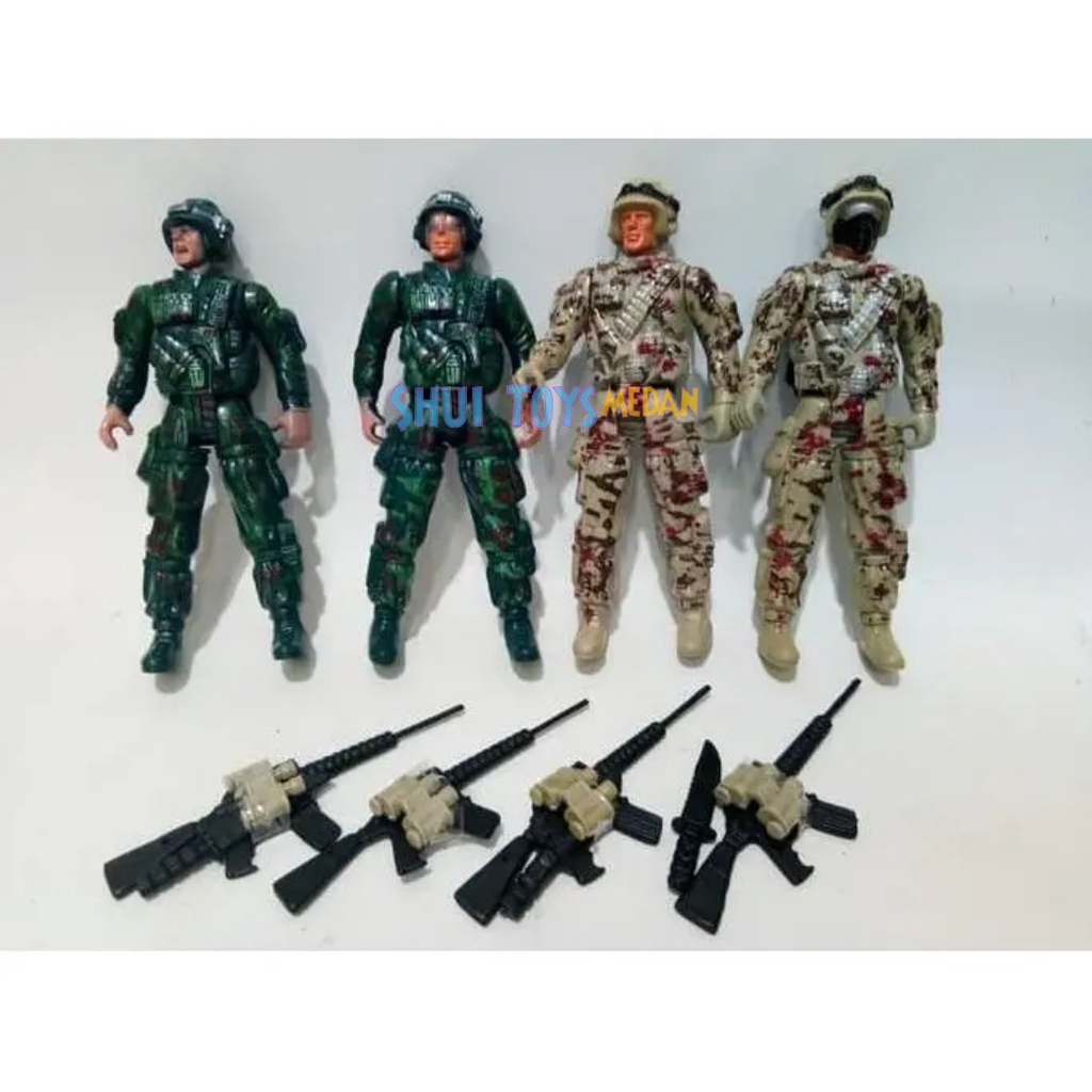 Jual Mainan Miniatur Robot Tentara Trictrac AR01 / Mainan Milliter ...