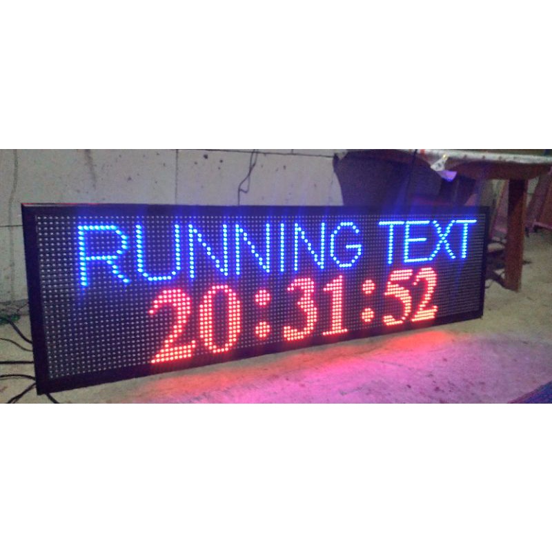 Jual RUNNING TEXT P10 OUTDOOR UKURAN PANEL 2BARIS 32X128 CM | Shopee ...