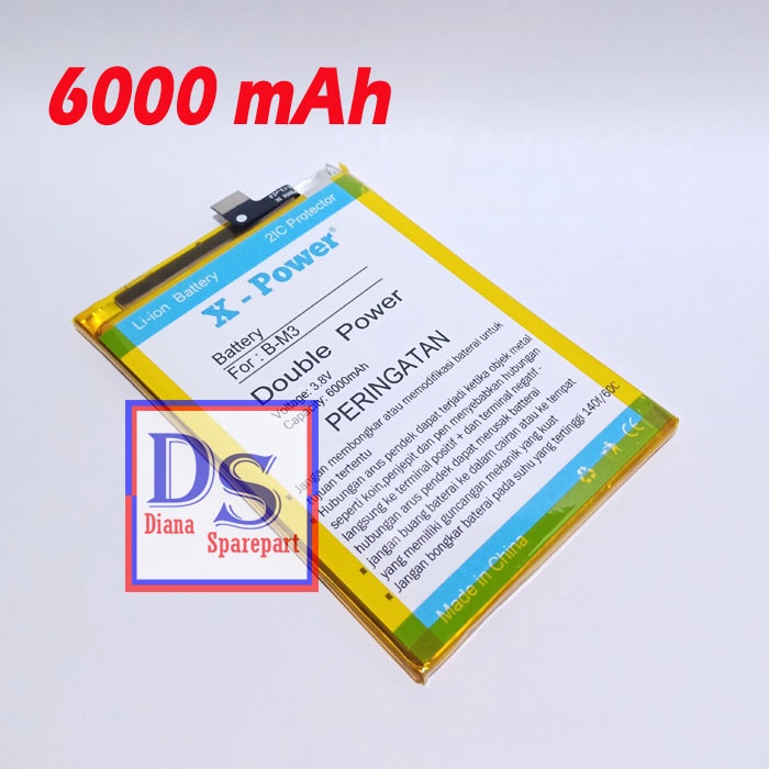 Jual Baterai Vivo Y50 1935 BM3 B-M3 Batu Batre Battery Tanam Double Power | Shopee Indonesia