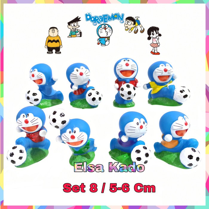 Jual Figure Doraemon Set 8 Boneka Miniatur Topper Cake Hiasan Kue ...