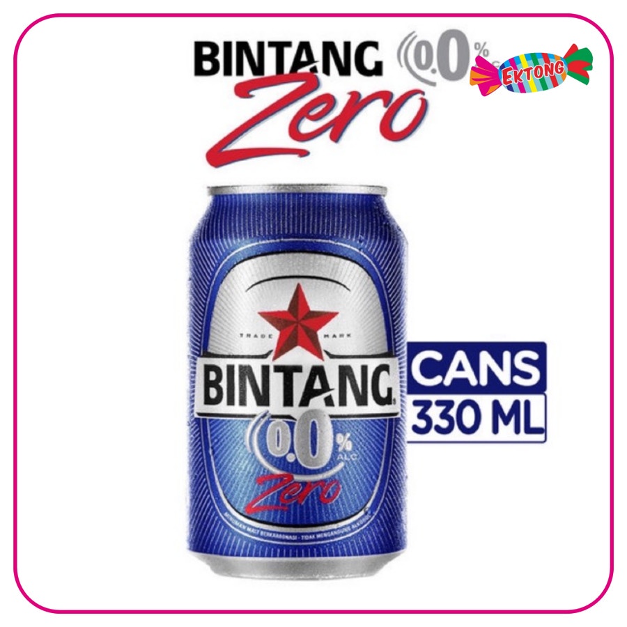 Jual BINTANG ZERO 0.0 % ALKOHOL 330ML ( KALENG ) | Shopee Indonesia