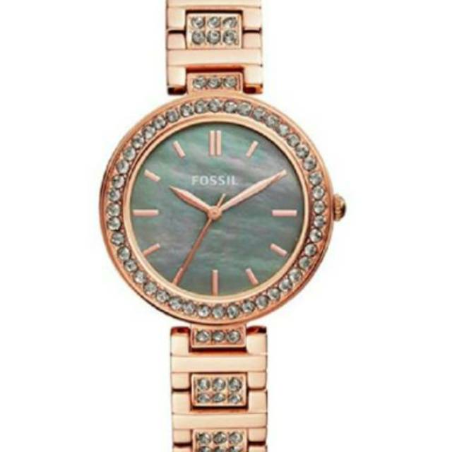 Jual FOSSIL Karli Three-hand Rose Gold-tone Stainless Steel Watch ...