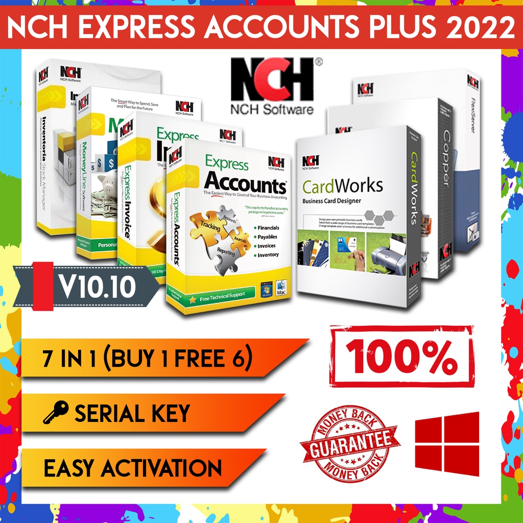 Jual NCH Expr𝗲ss Acc𝗼𝘂nts Pl𝘂s v10.10 L𝗶c𝗲ns𝗲 K𝗲y 7𝗶n1 L𝗮t𝗲st 2022 ...