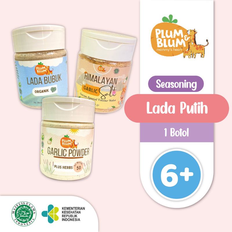 Jual PLUM & BLUM HIMALAYAN SALT / LADA BUBUK / GARLIC POWDER 50gram ...