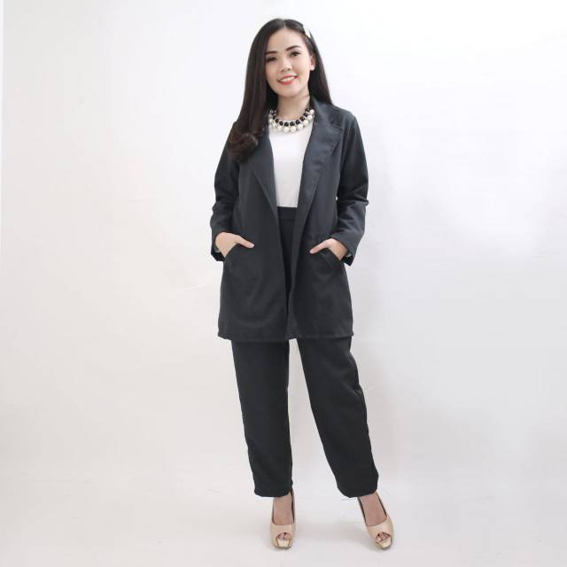 Jual ONE SET BLAZER DAN CELANA PINKAN NETLLY | Shopee Indonesia