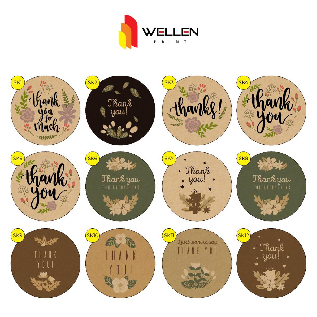 Jual WELLEN PRINT - Cetak Sticker Craft / Stiker Label Kraft / Lebel ...
