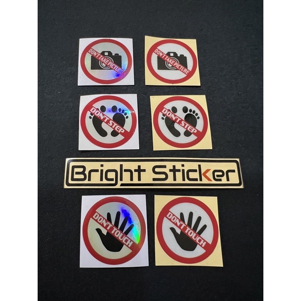 Jual STICKER DILARANG PEGANG INJAK FOTO PRINCUT | Shopee Indonesia