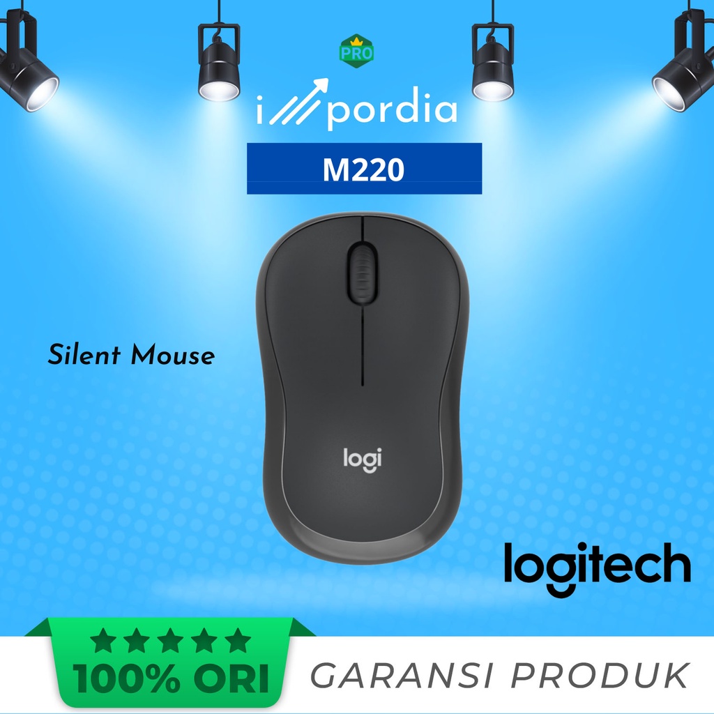 Jual Logitech M220 Mouse Wireless Silent Click | Shopee Indonesia