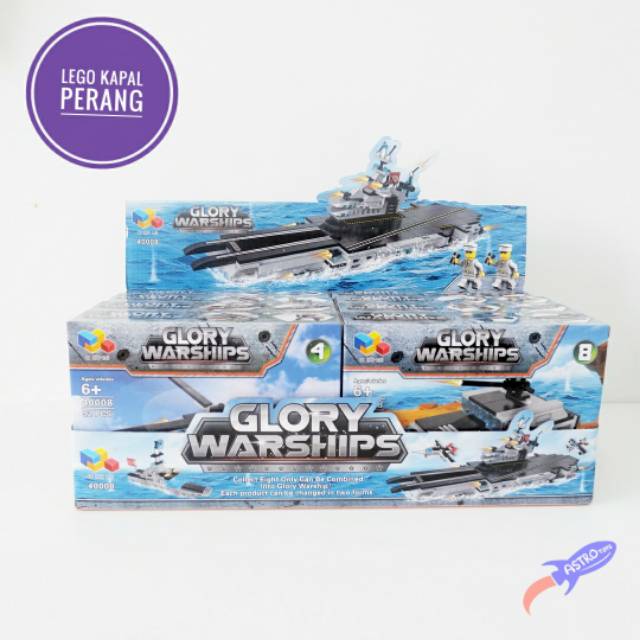 Jual Mainan Lego Kapal Perang Navy Helicopter Tank Glory Warship ...
