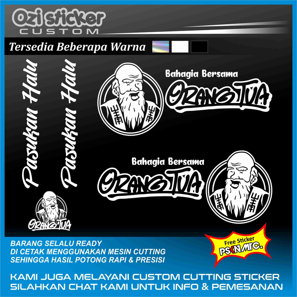 Jual STICKER SCOOPY ORANG TUA, STRIPING SCOOPY ORANG TUA, STICKER ORANG ...