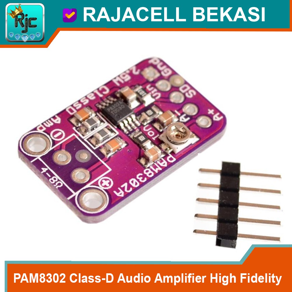 Jual PAM8302 Adafruit 2.5W Class D Single Channel Audio Amplifier Board ...