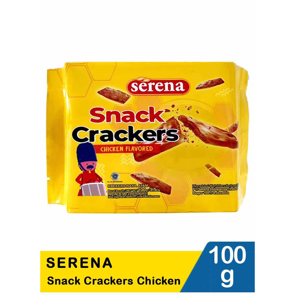 Jual SERENA SNACK CRACKERS CHICKEN FLAVORED 100 GR | RASA BARU GURIH ...
