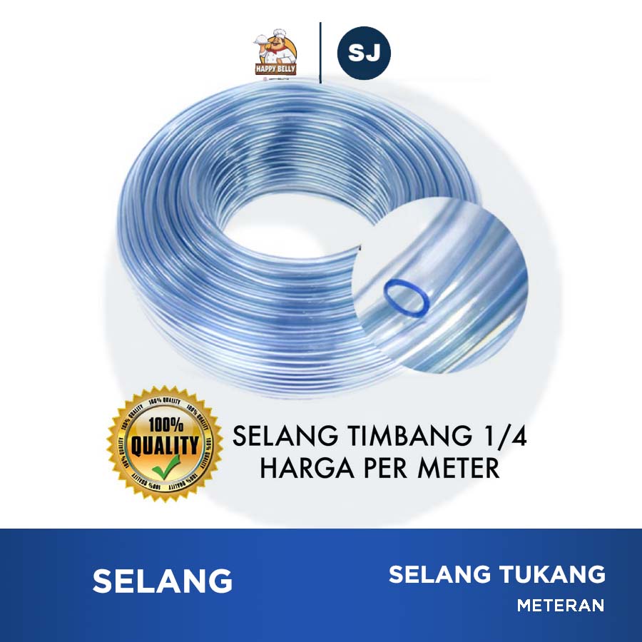 Jual SELANG AIR 1/4 INCH/ SELANG TIMBANG/ SELANG WATERPASS TUKANG PER ...