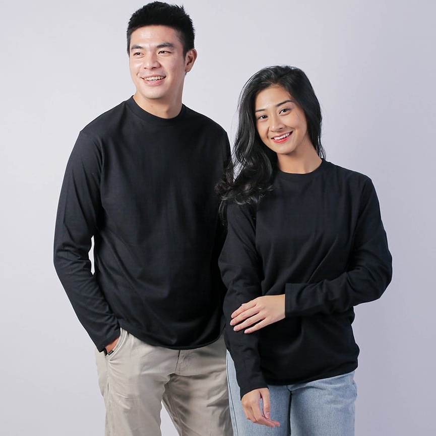 Jual KAOS POLOS LENGAN PANJANG UNISEX PREMIUM KAOS OBLONG LENGAN ...