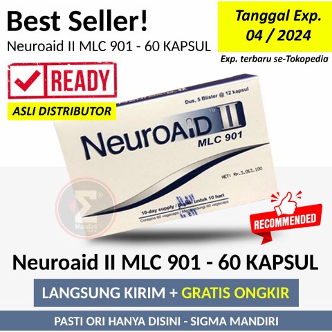 Jual Neuroaid II MLC 901 1 Box 60 Kapsul Obat Stroke | Shopee Indonesia