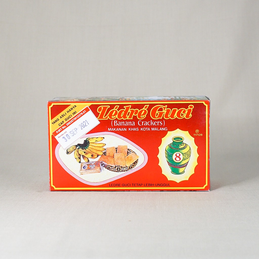 Jual Ledre Pisang cap Guci khas Malang (110 gram / 10 lembar) | Shopee ...