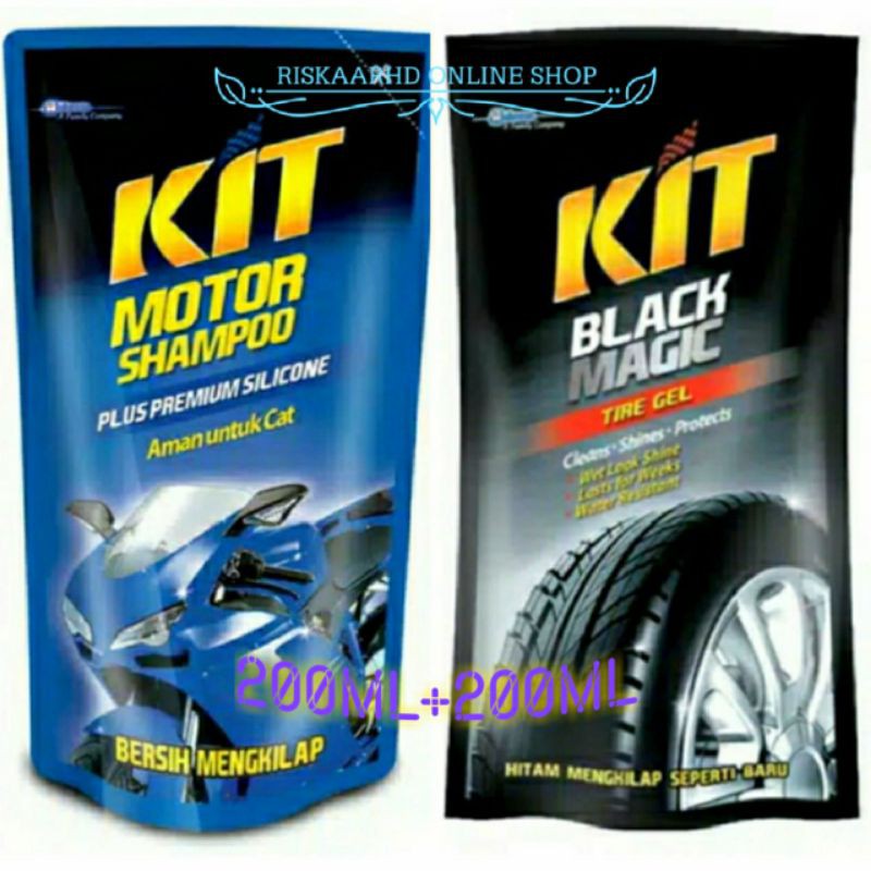 Jual 2pcs Paket Kit Motor Hemat Semir Ban Dan Shampoo motor | Shopee ...