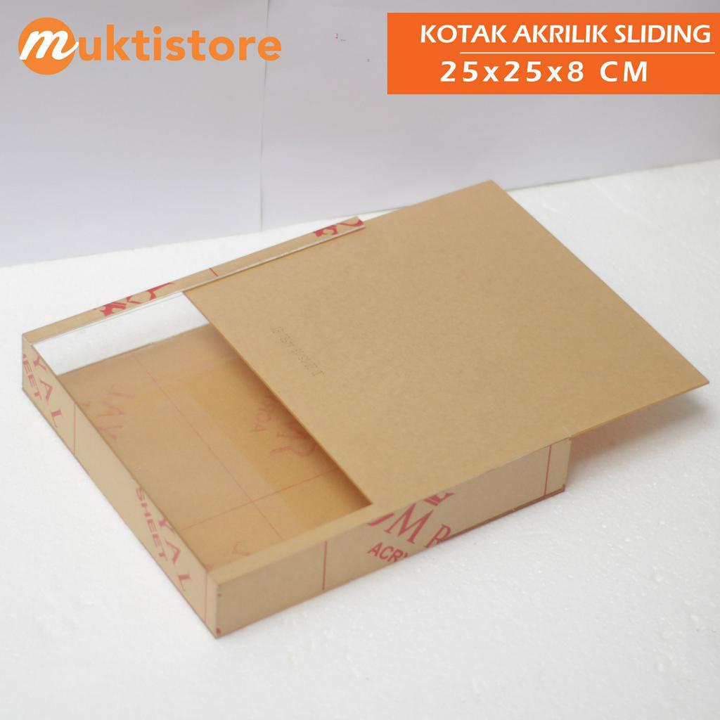 Jual Kotak akrilik / box akrilik mahar 25x25x8 | Shopee Indonesia