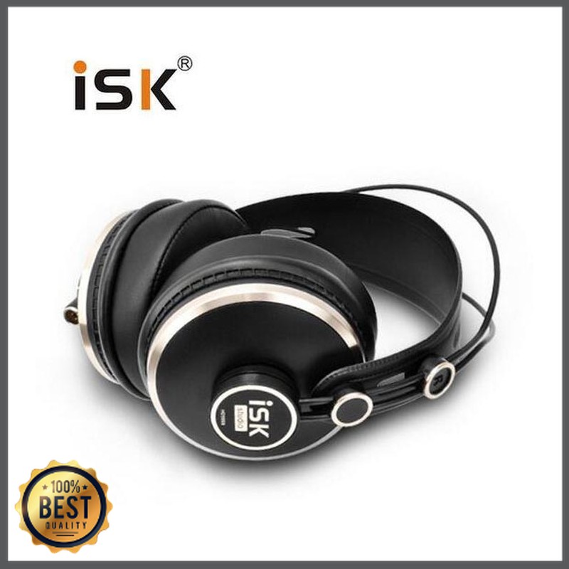 Jual ISK Original Pro HD Monitoring Headphone Fully Enclosed Mixing DJ Recording Studio - HD9999 ...