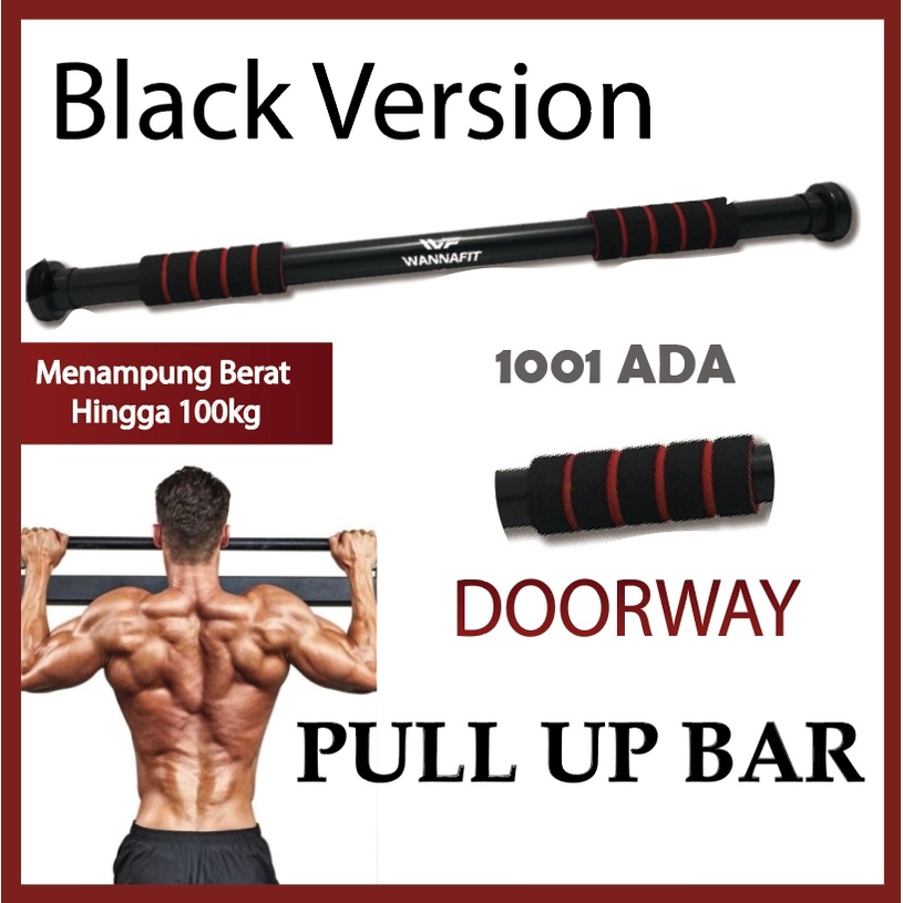 Jual Pull Up Bar Hitam Pintu Chin speed Door Chinning Bar Taffware ...
