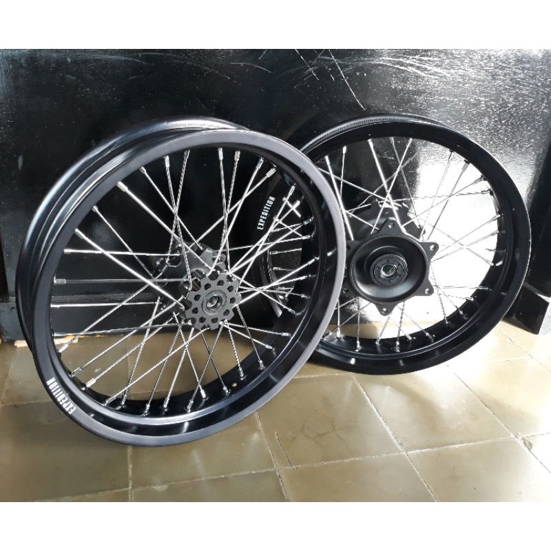 Jual velg set CRF WR155 WR 155 Supermoto full expedition | Shopee Indonesia